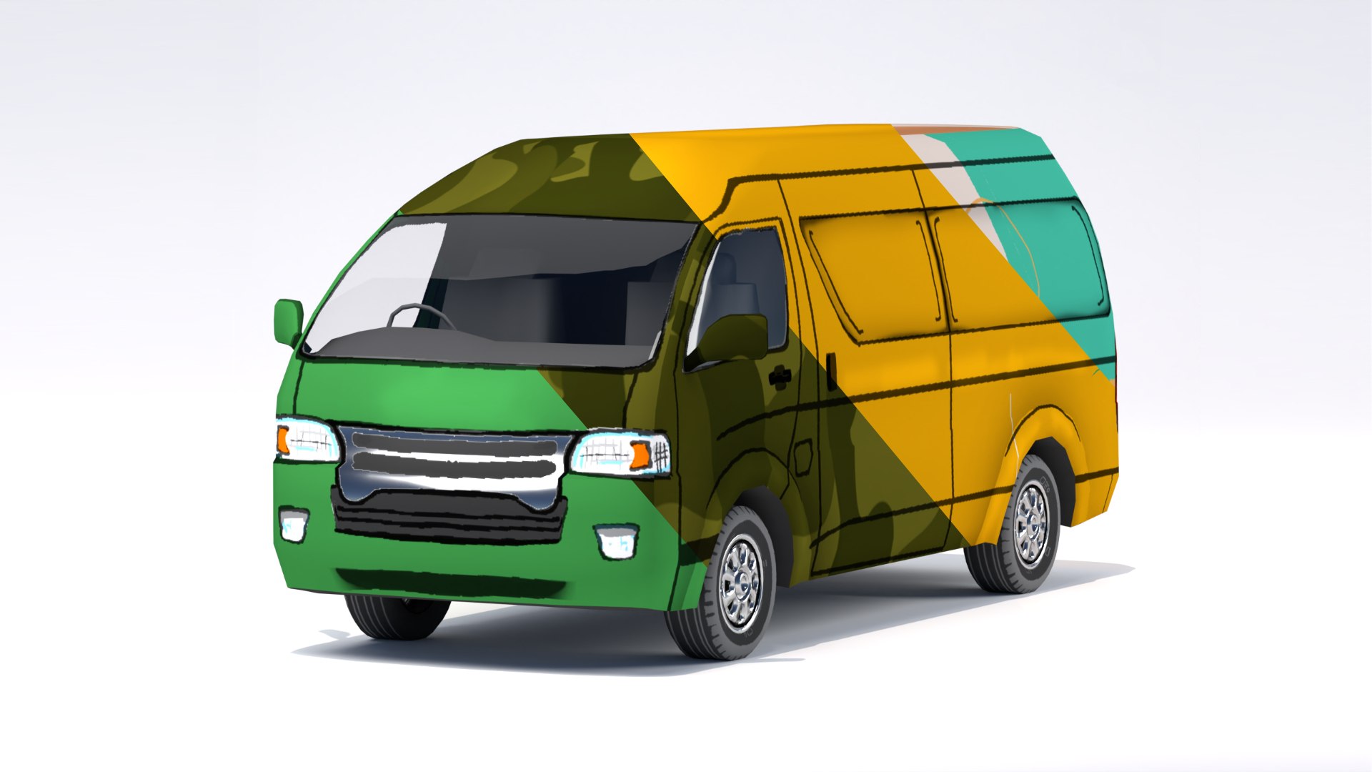 3D Low Poly Stylized Van - TurboSquid 1878868