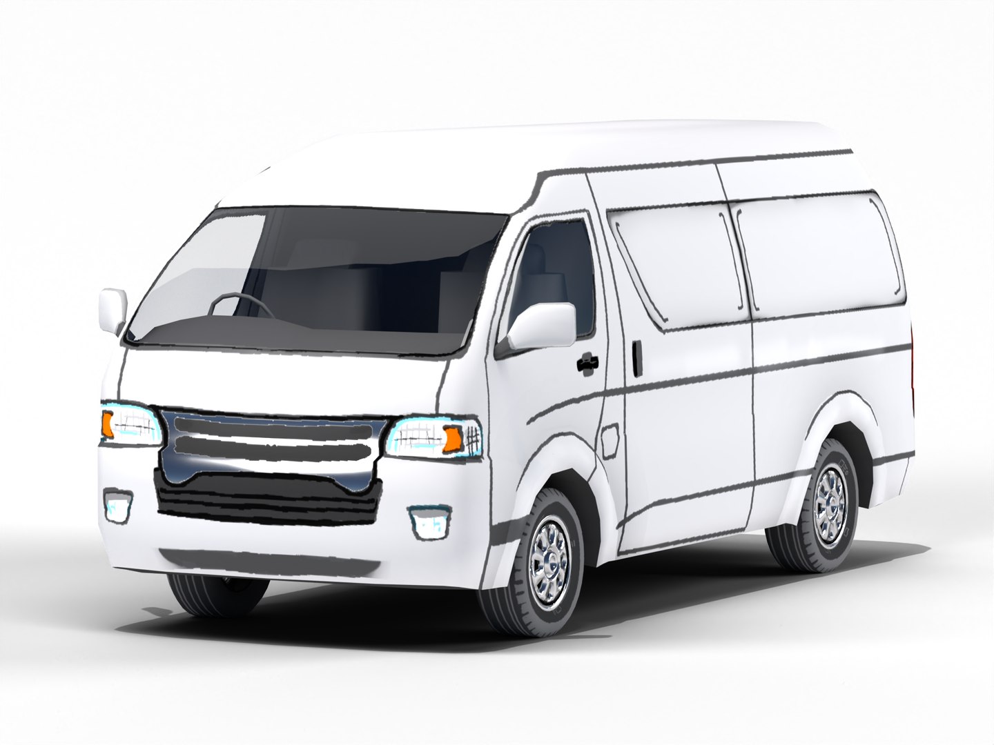 3D Low Poly Stylized Van - TurboSquid 1878868