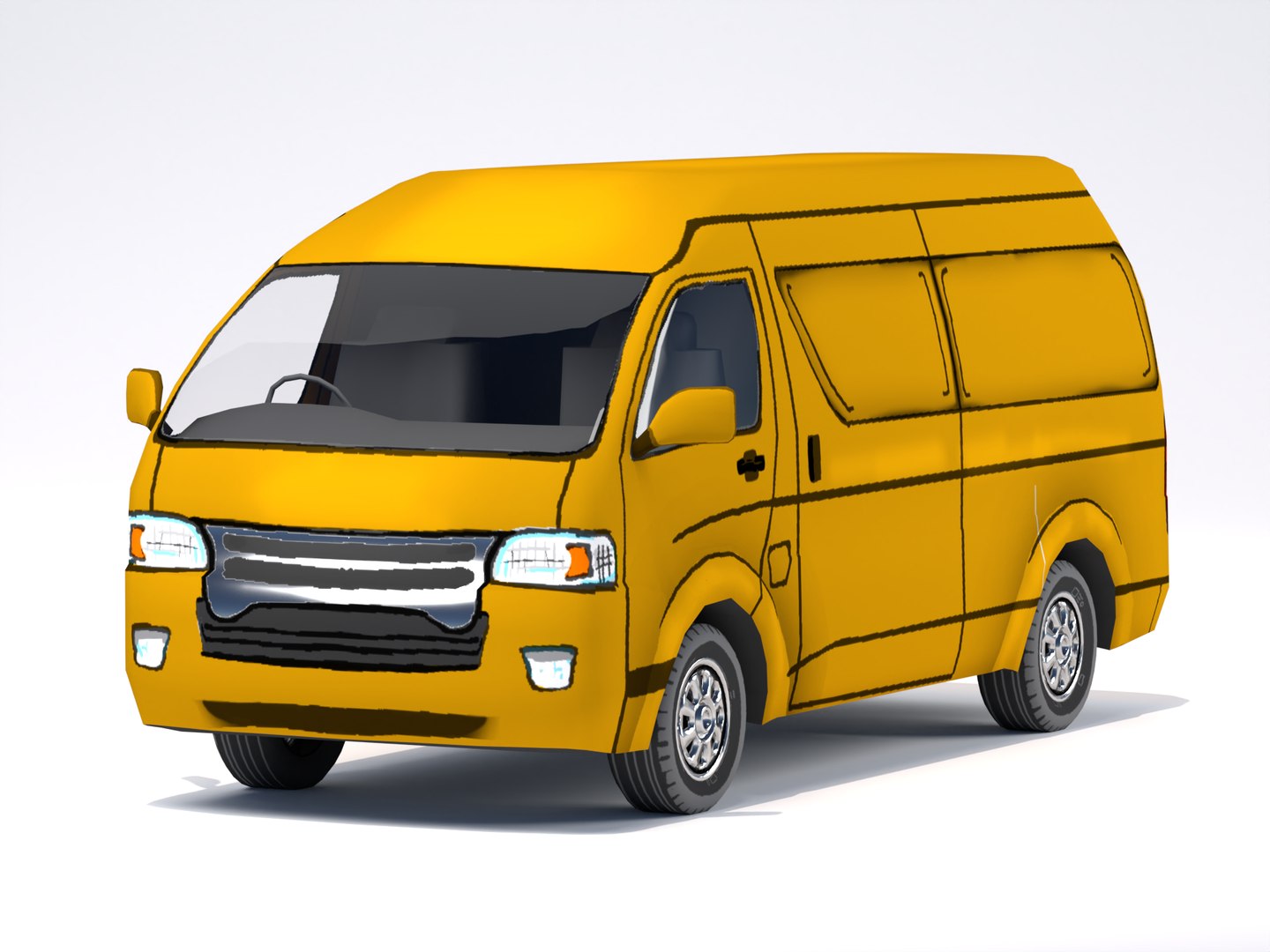 3D Low Poly Stylized Van - TurboSquid 1878868