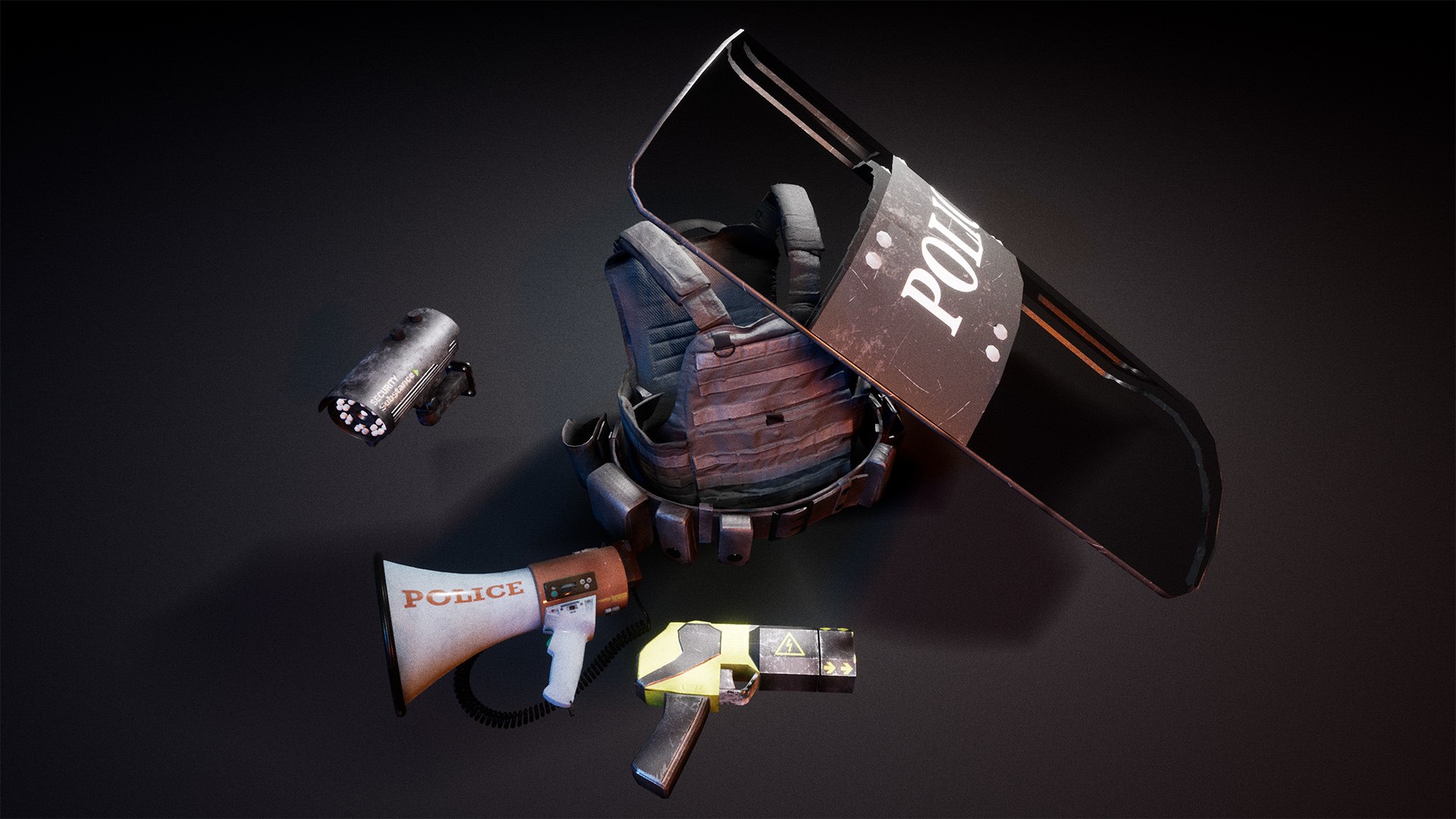 3D Police Props 23 Assets - TurboSquid 1984548