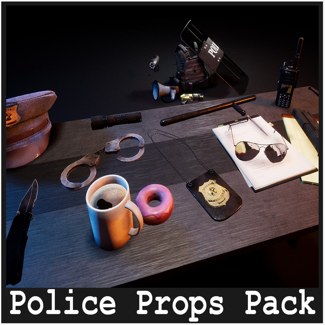 3D Police Props 23 Assets - TurboSquid 1984548