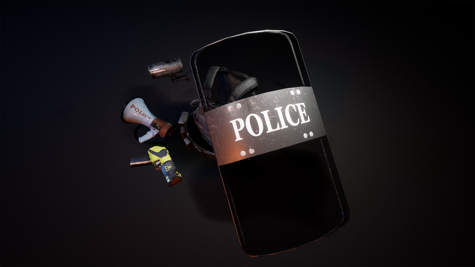 3D Police Props 23 Assets - TurboSquid 1984548