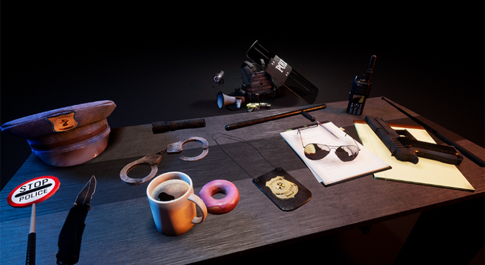 3D Police Props 23 Assets - TurboSquid 1984548