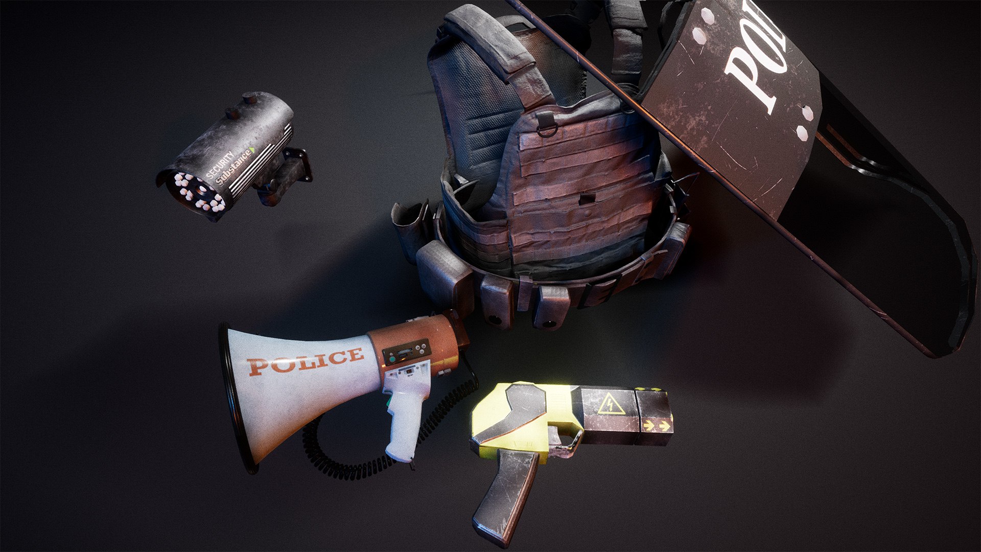 3D Police Props 23 Assets - TurboSquid 1984548