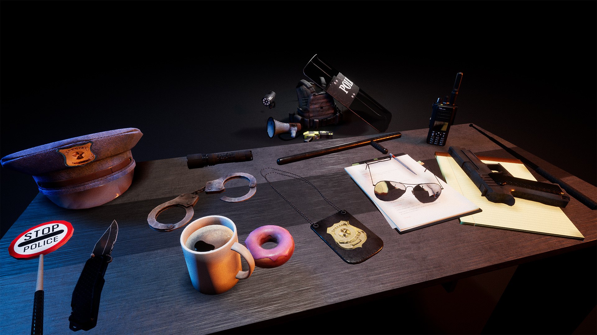 3D Police Props 23 Assets - TurboSquid 1984548