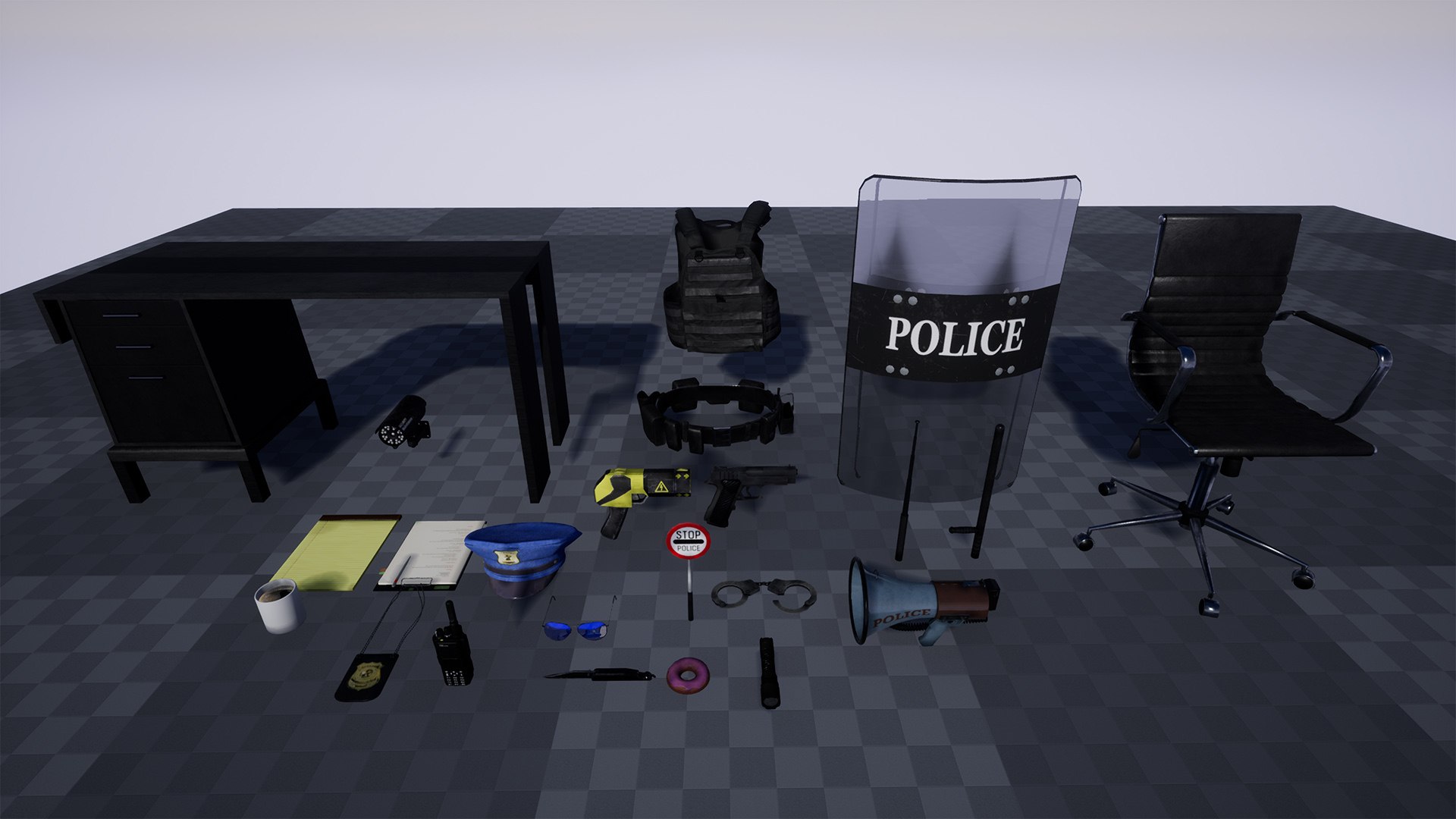 3D Police Props 23 Assets - TurboSquid 1984548