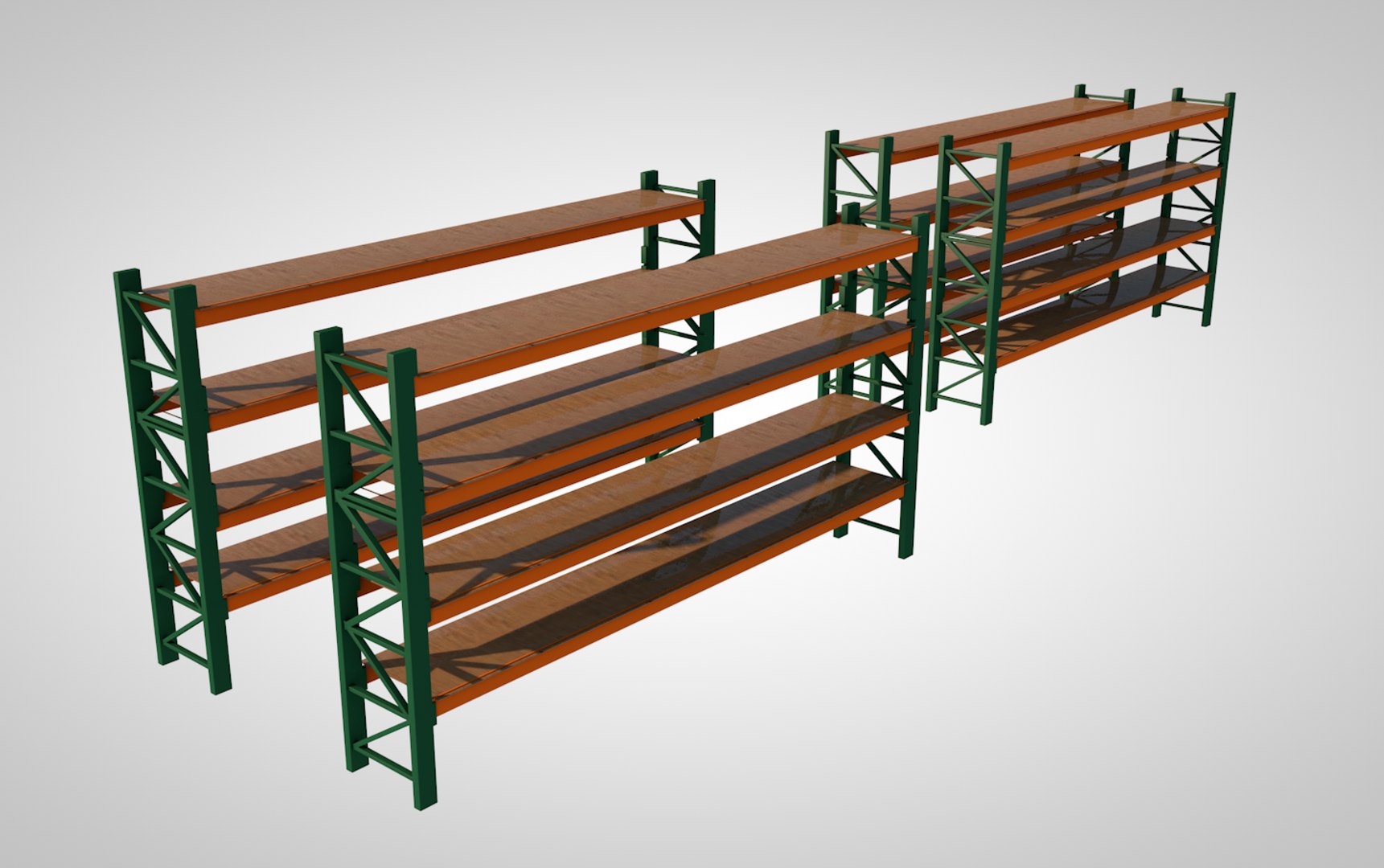 3D Model Pallet Rack - TurboSquid 1441407