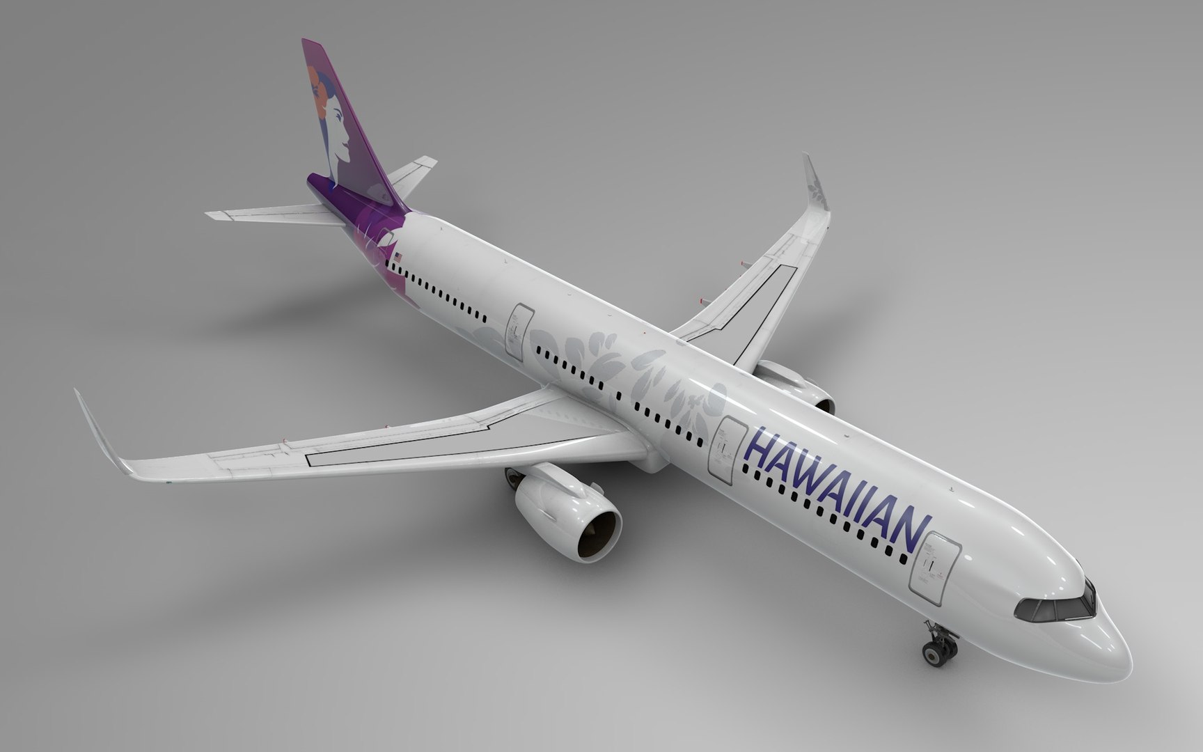3D A321 Neo Hawaiian Airlines - TurboSquid 1634770