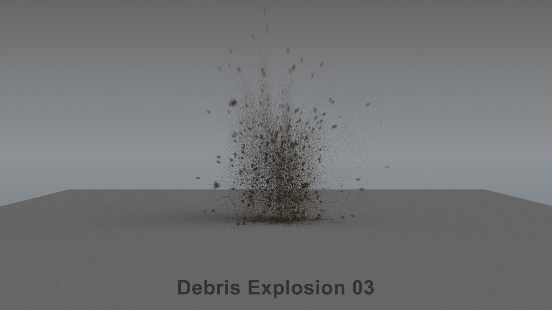 Debris Explosion 03 - ABC 3D Model - TurboSquid 1816138