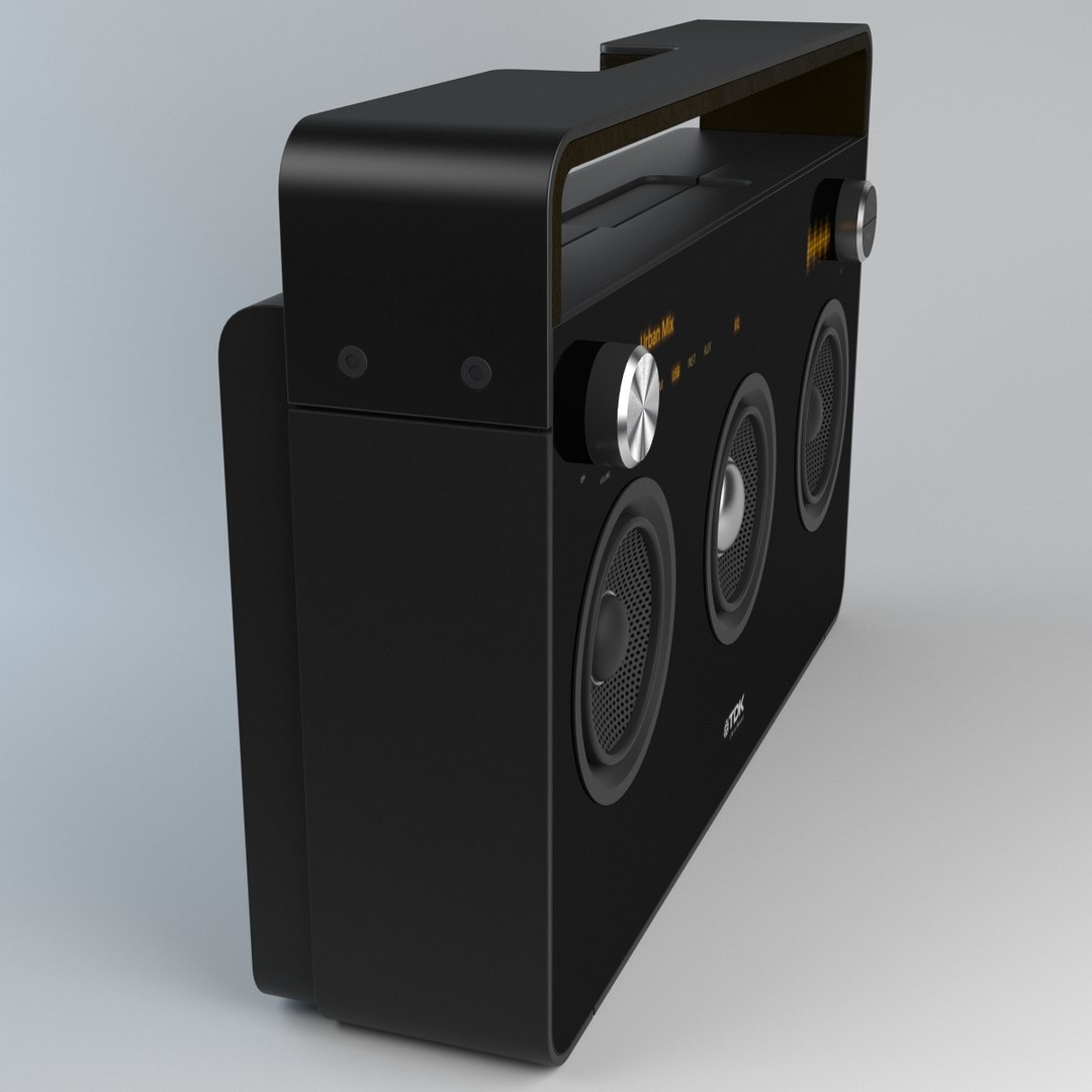 tdk boombox speaker 3d model