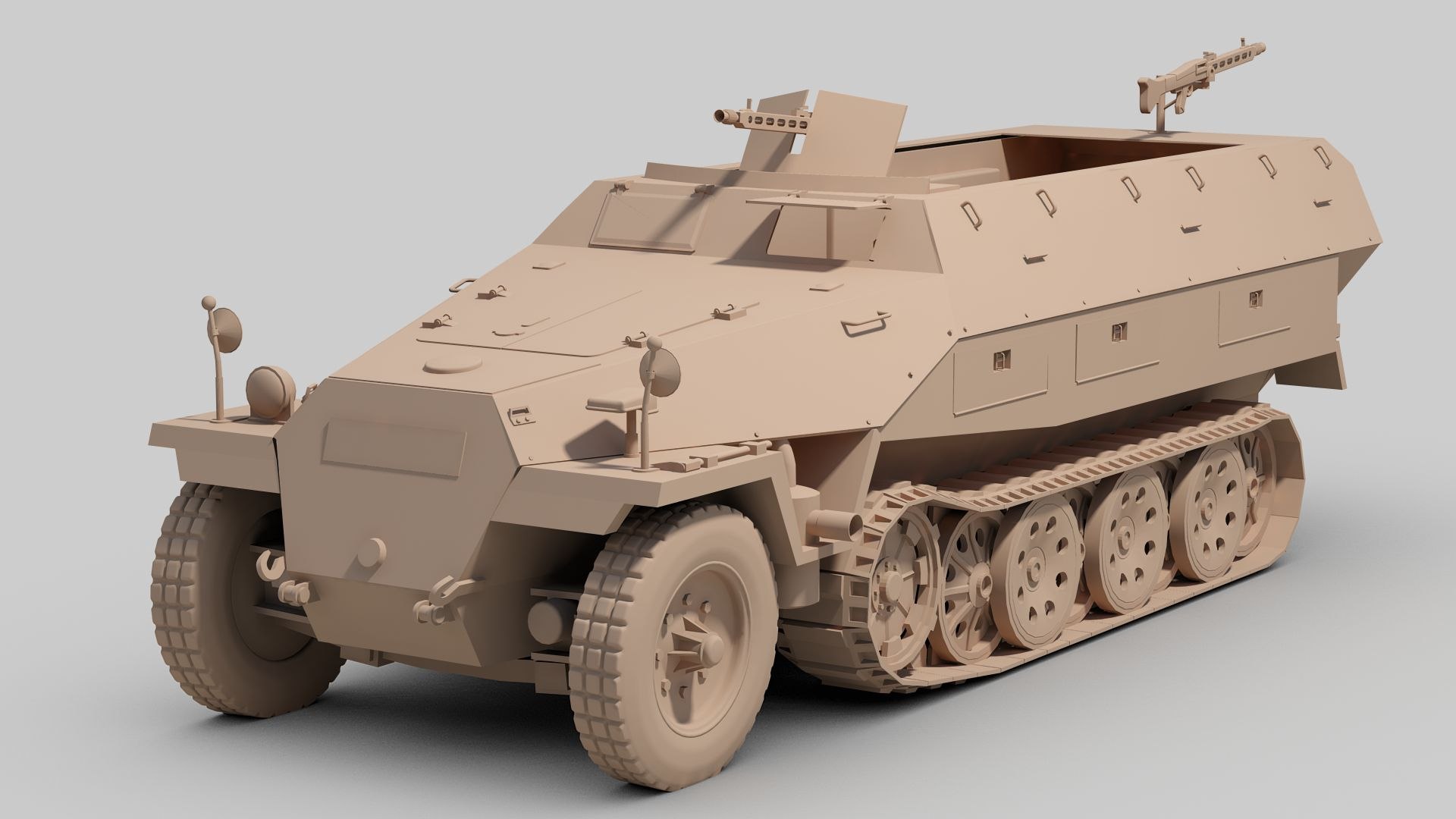 3D Hanomag Camo Model - TurboSquid 1980282
