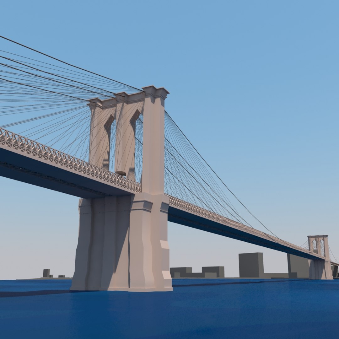 3d Model Of Brooklyn Bridge