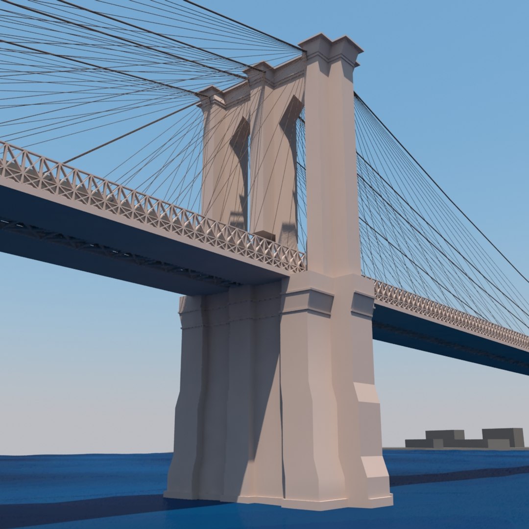 3d Model Of Brooklyn Bridge