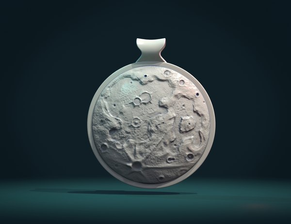 Moon pendant 3D model - TurboSquid 1664030