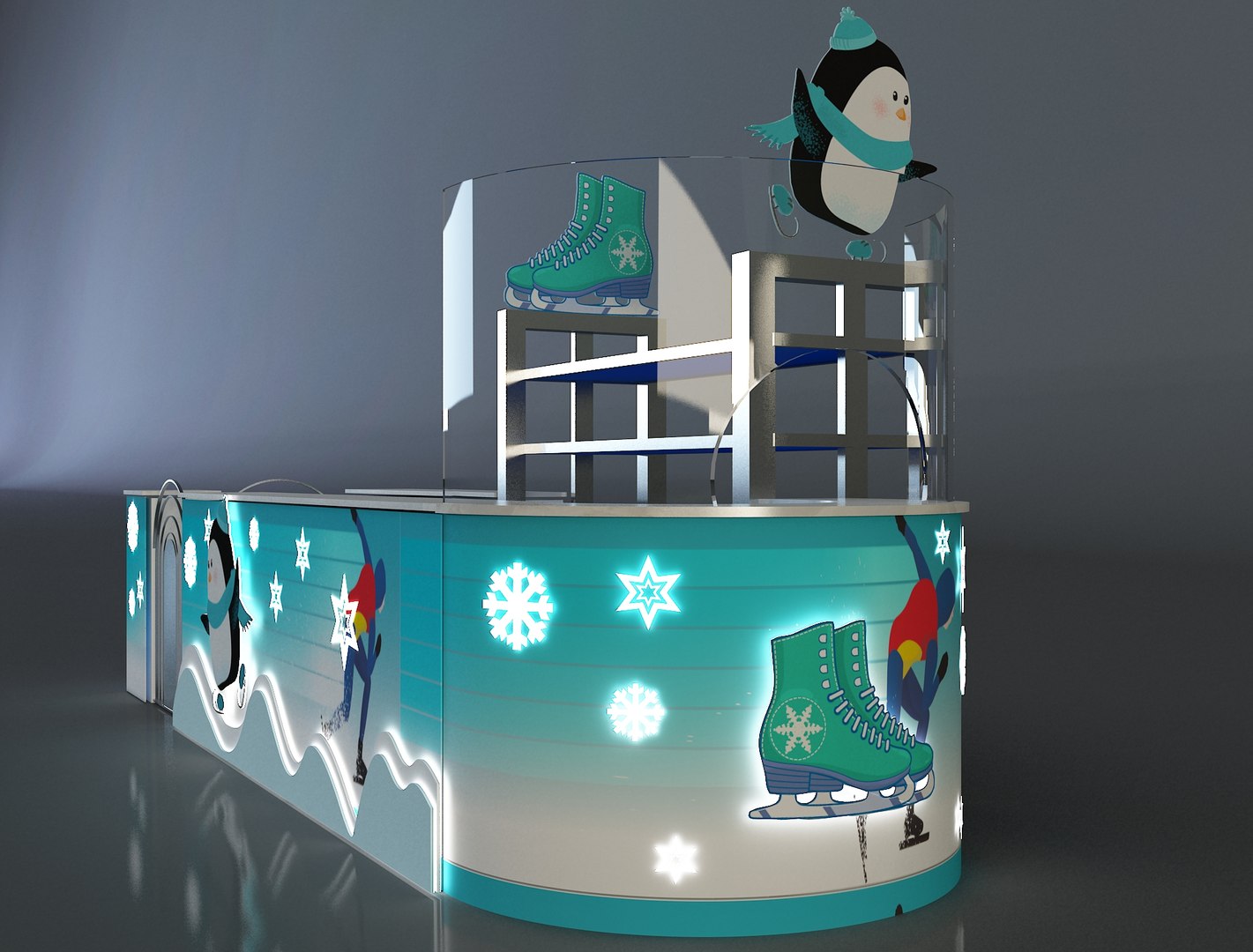 3D Kiosk For Ice Skating Equipment And Supplies A657a - TurboSquid 2146343