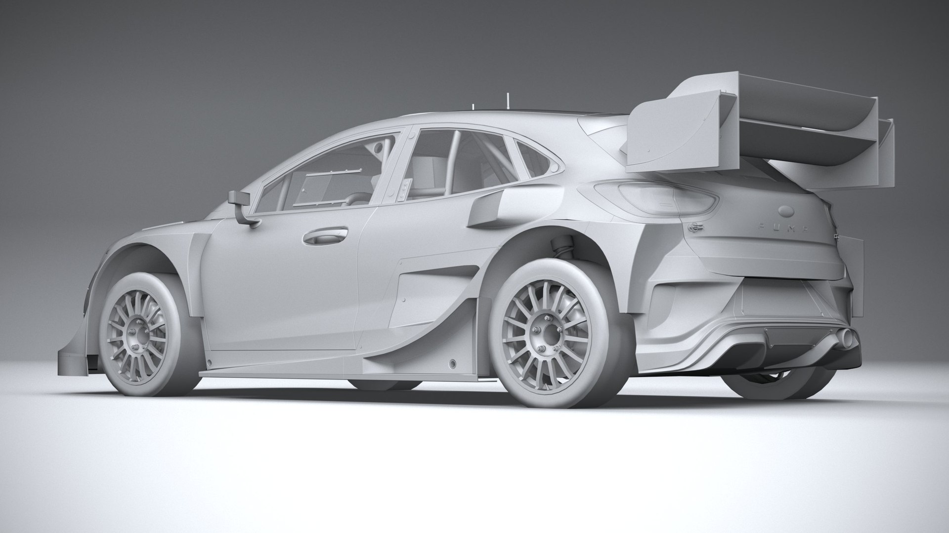 3D Ford Puma M-Sport Hybrid Rally1 2022 lowpoly - TurboSquid 1926404