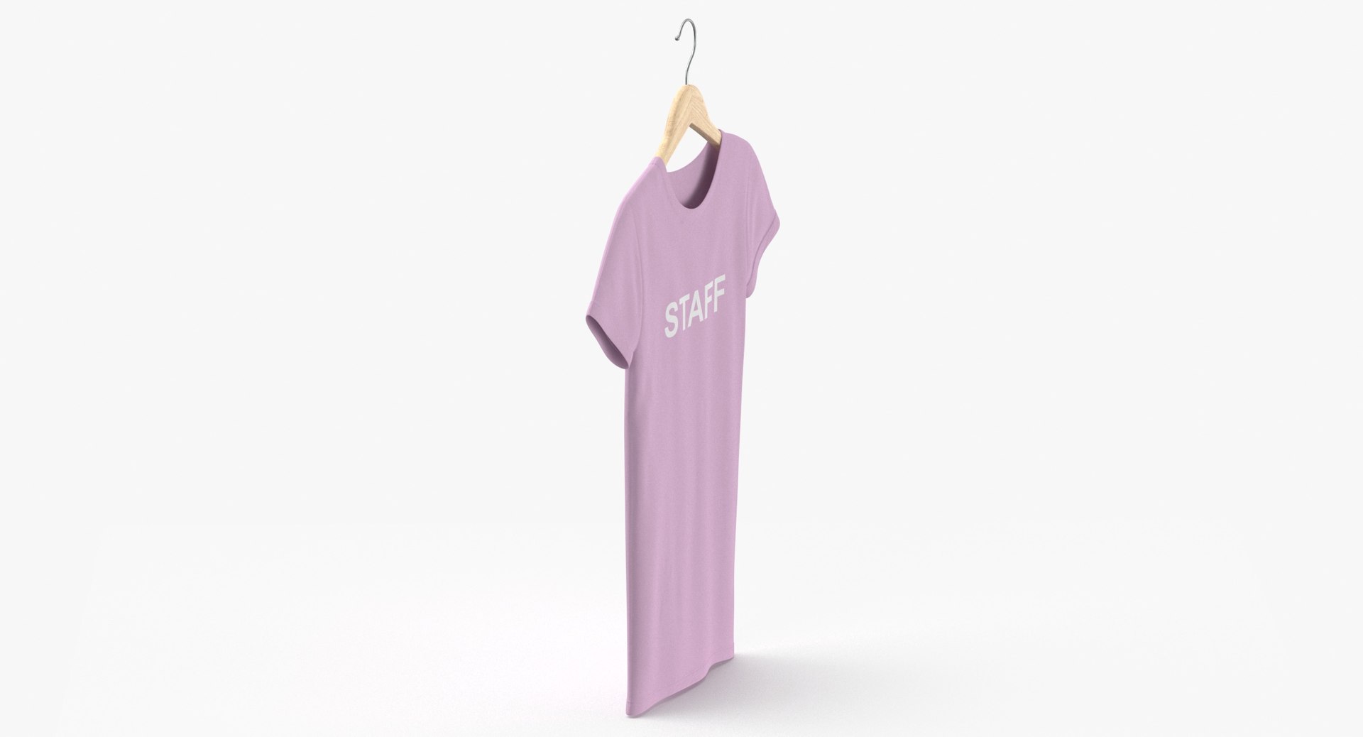 Female Crew Neck Hanging Pink Staff 03 3D Model - TurboSquid 1749006
