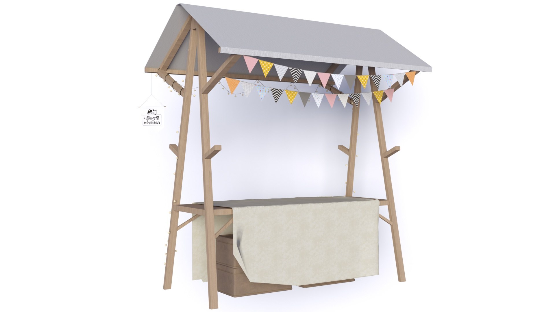 3D Market Vendor Stands Collection 2 Model - TurboSquid 2195703