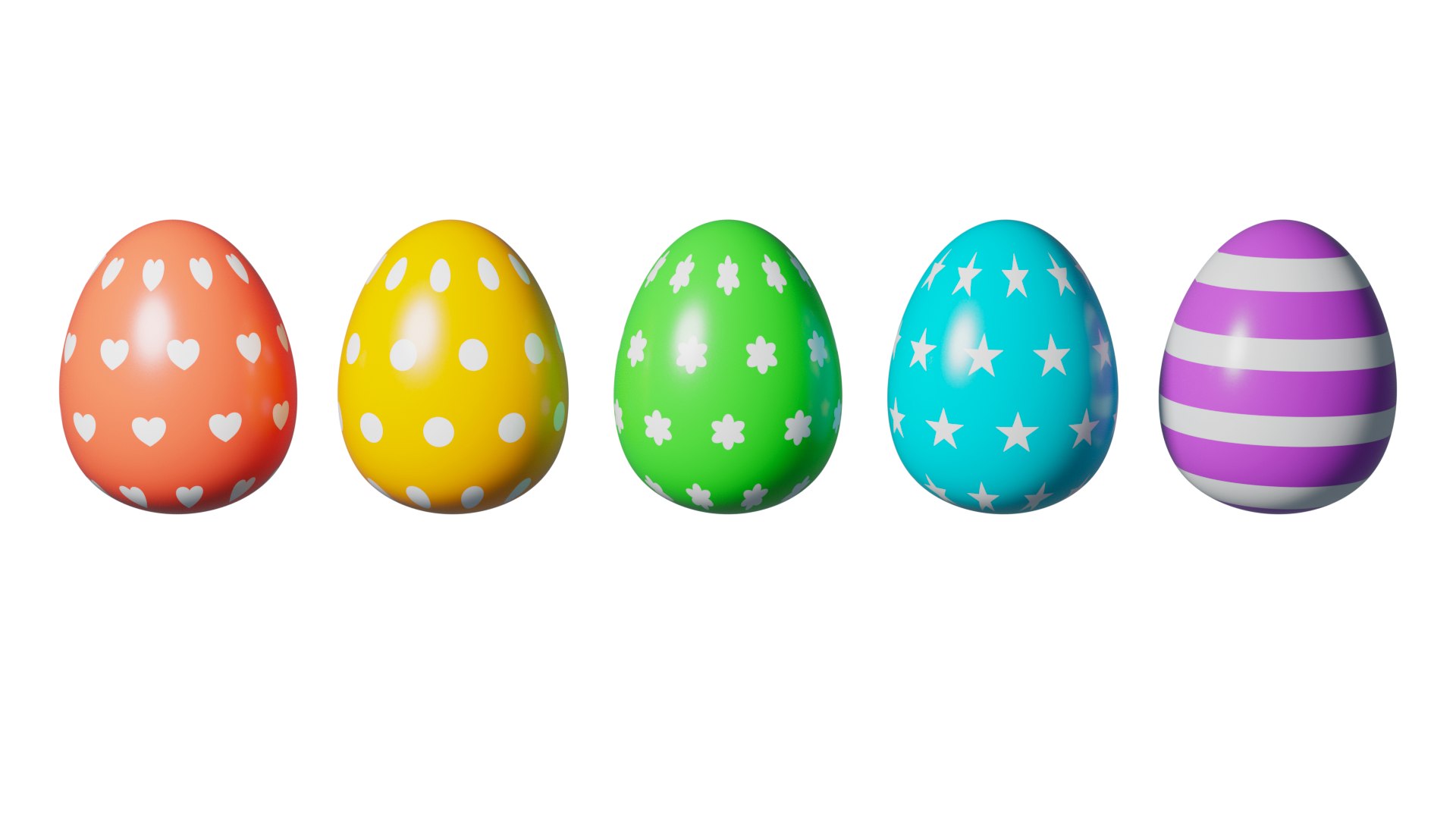 Easter Eggs Colorful 3D Models Collection 3D Model - TurboSquid 2177706