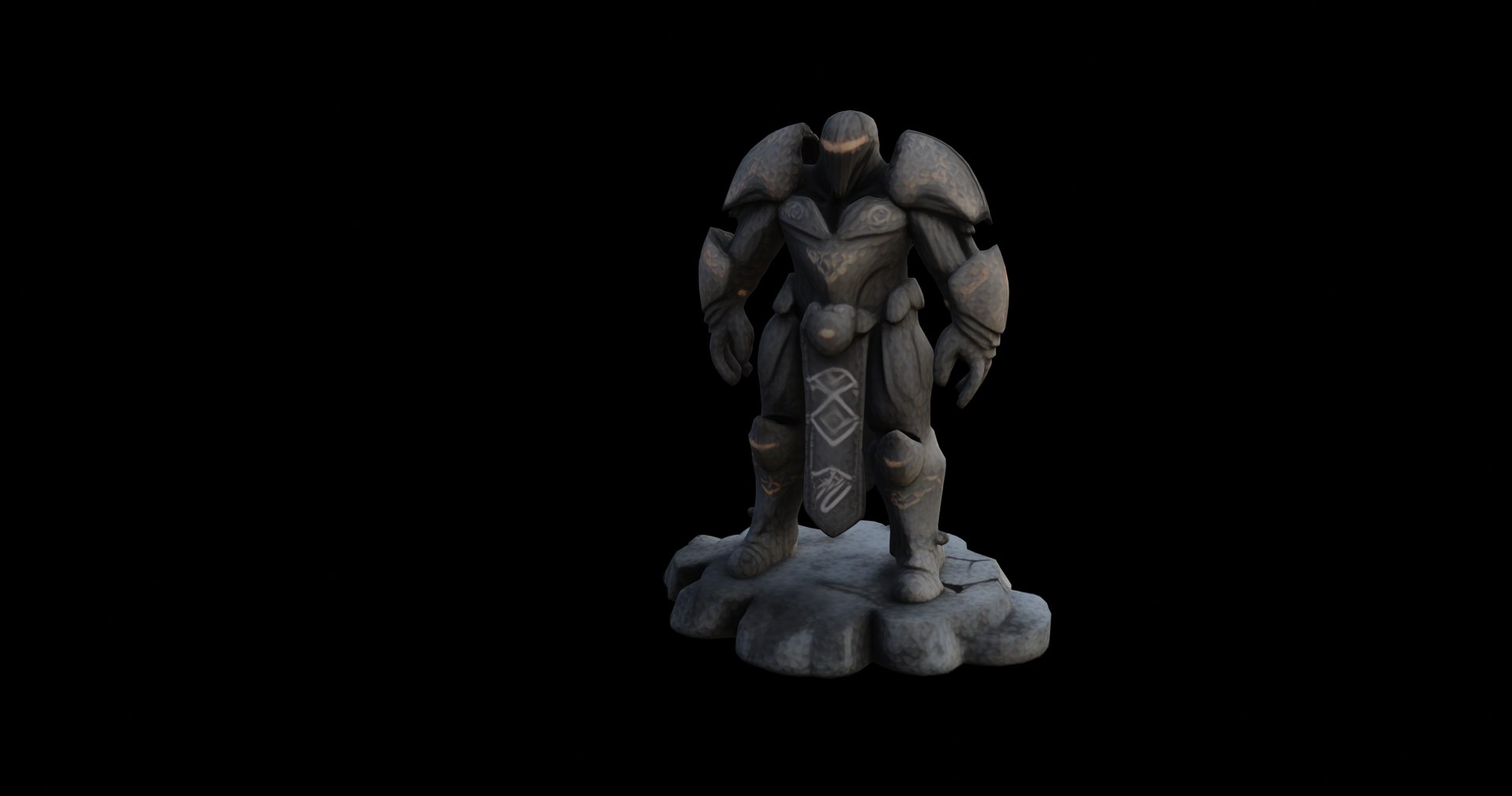 3D Ancient Guardian Stone Statue Model - TurboSquid 2378603