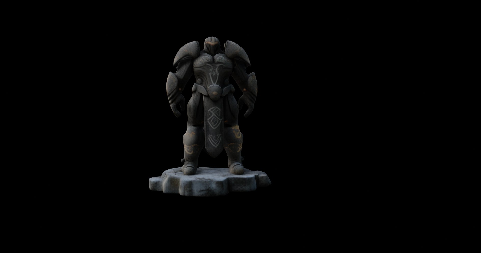 3D Ancient Guardian Stone Statue Model - TurboSquid 2378603