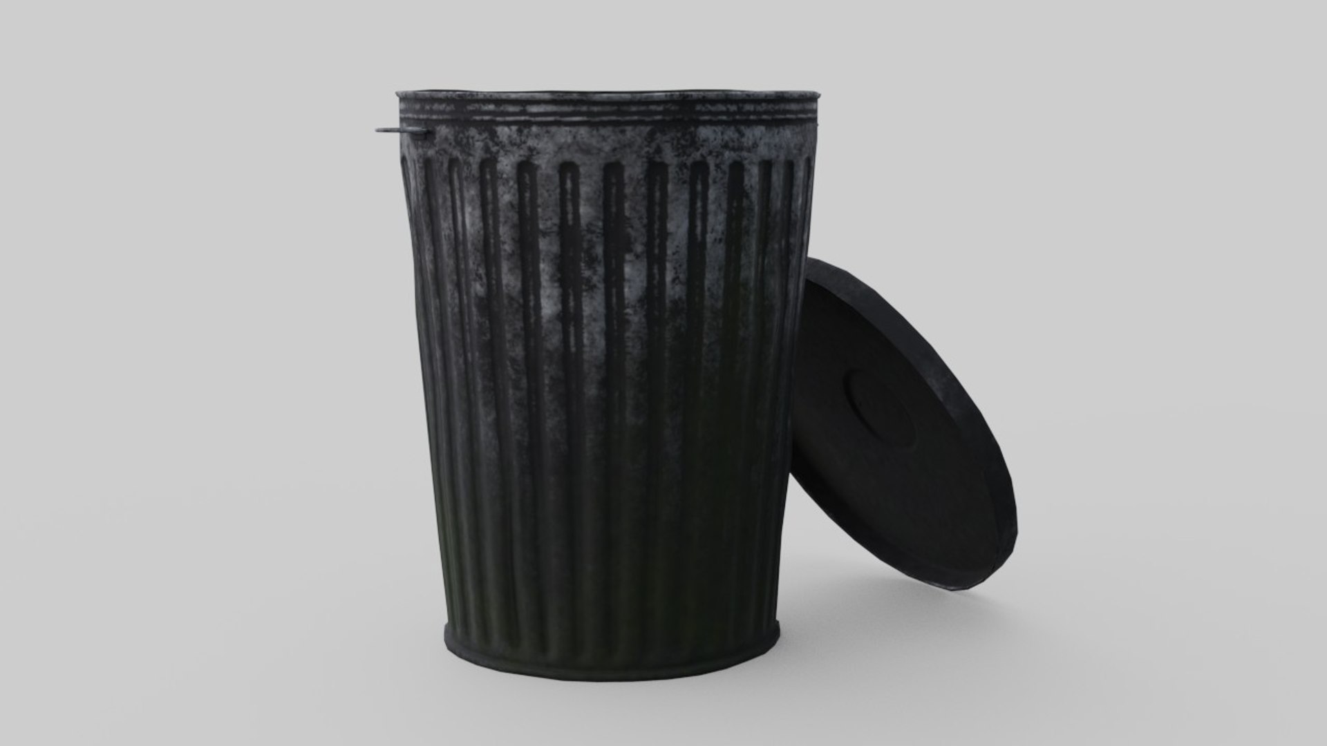 3D Dustbin 3 Old - TurboSquid 1230822