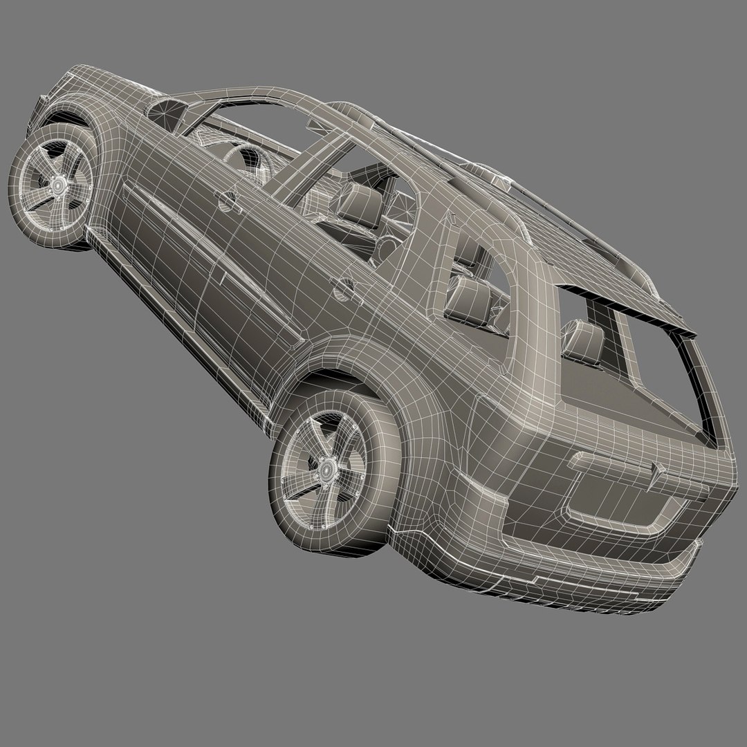 Pontiac Torrent 2008 3d Model