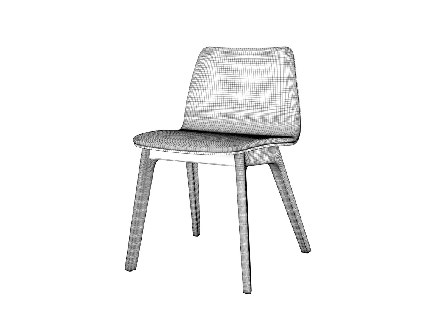 Morph Plus Chair Upholstered Seat 3D Model - TurboSquid 2181402