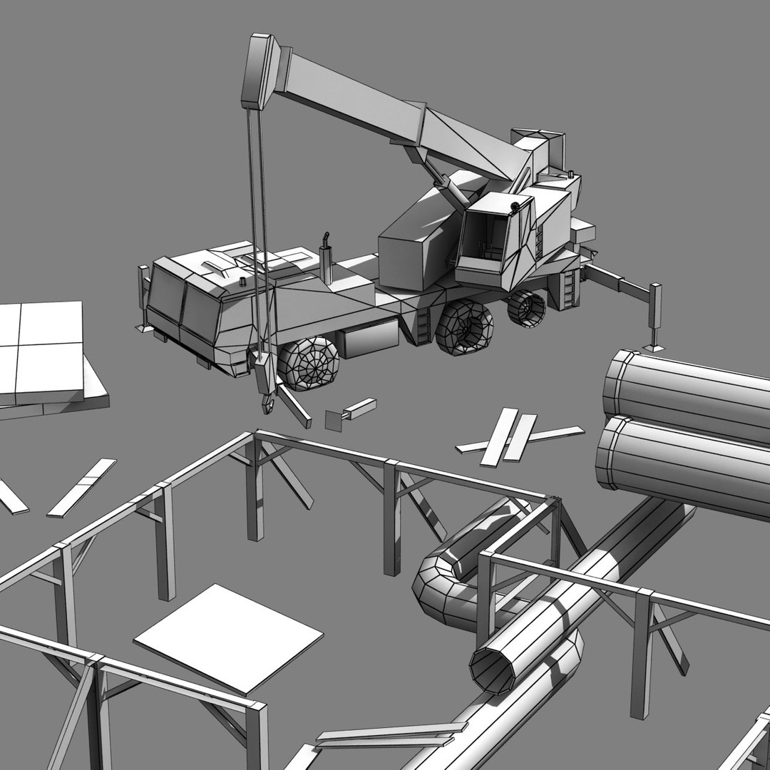 3d Crane Scene