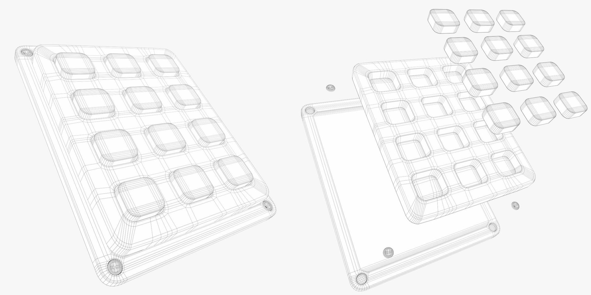 3D Model Electronic Keypad 1 - TurboSquid 2217794