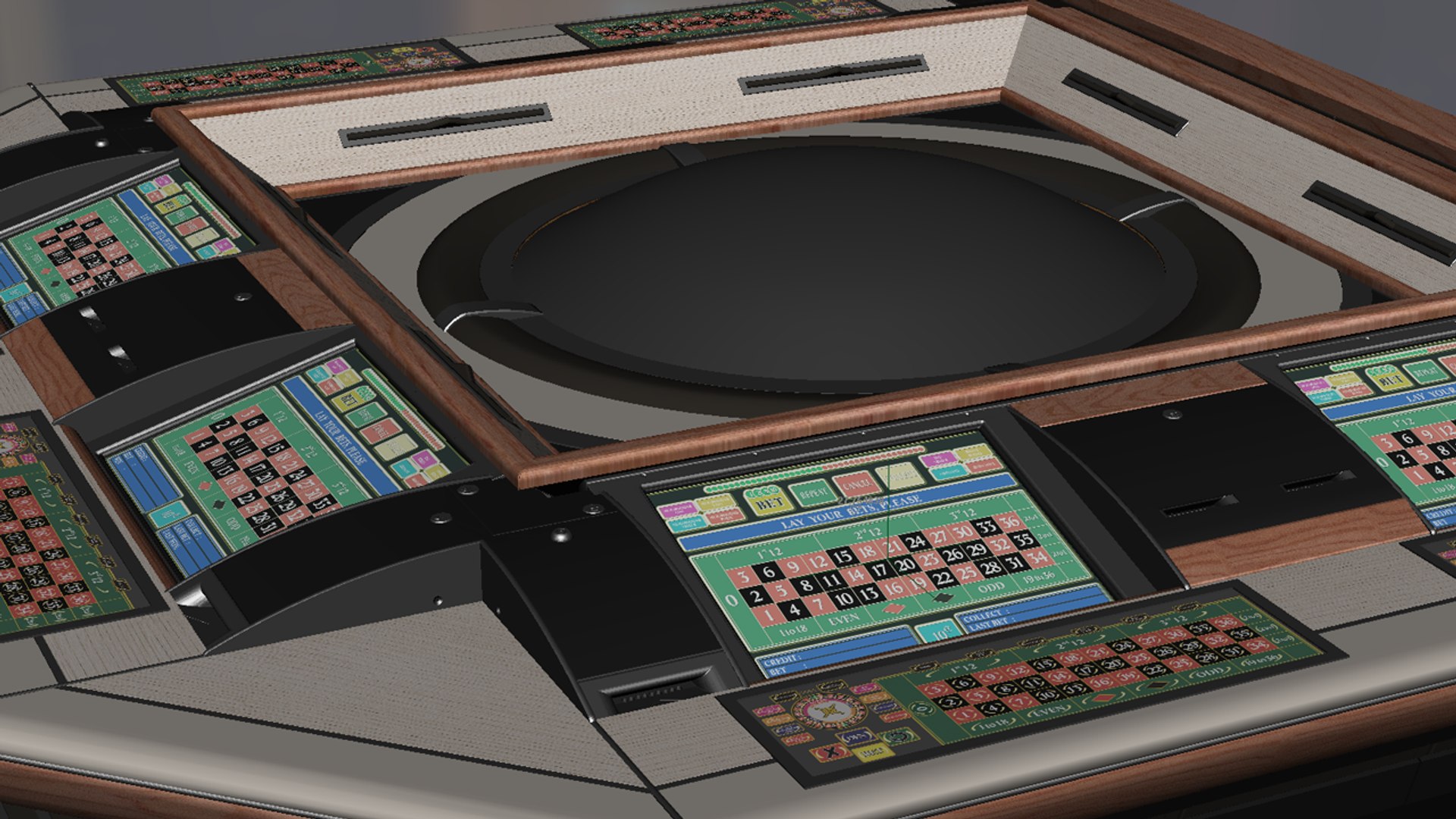 Electronic Roulette Casino 6 3d Model