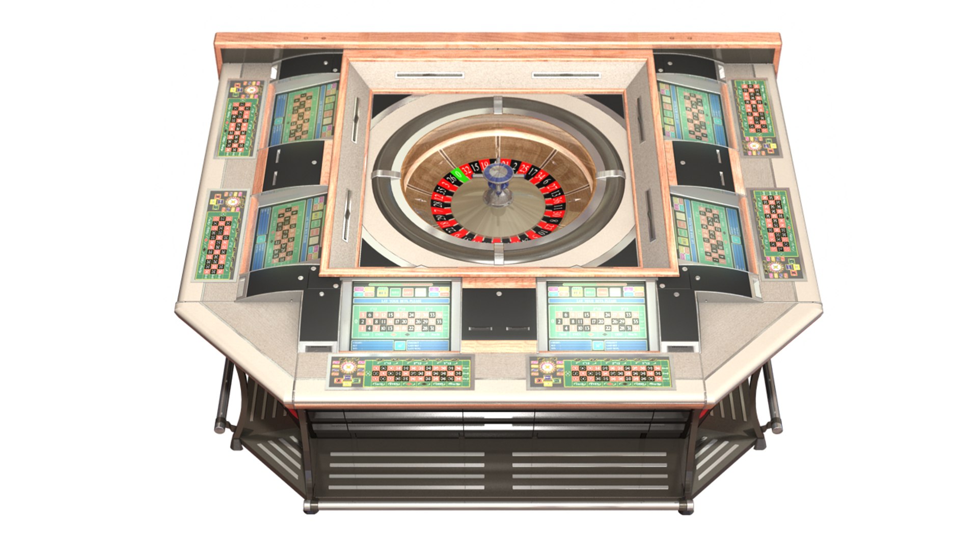 Electronic Roulette Casino 6 3d Model