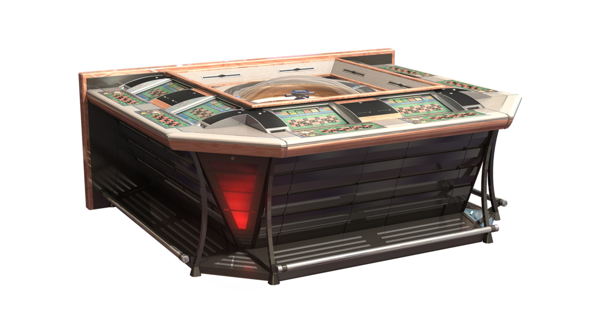 Electronic Roulette Casino 6 3d Model