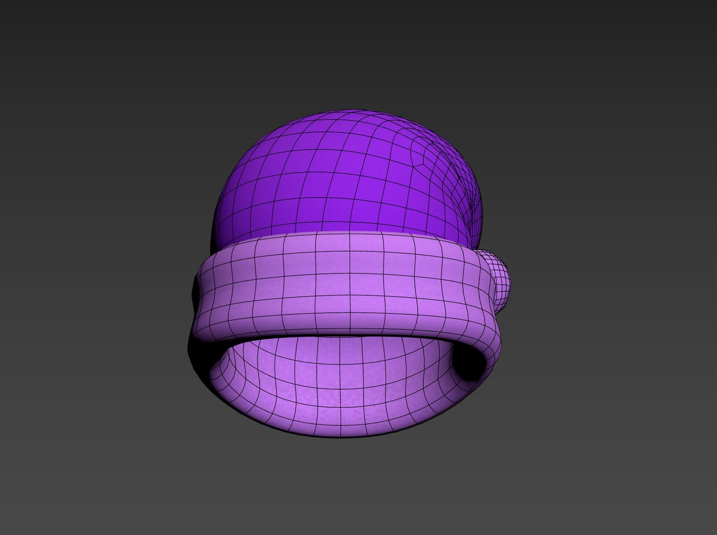 3D Model Hat058 Purple Nightcap - TurboSquid 2337684