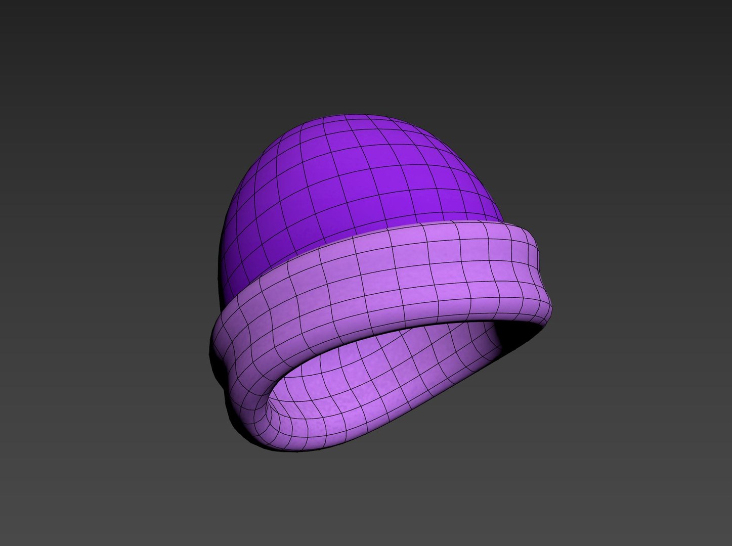3D Model Hat058 Purple Nightcap - TurboSquid 2337684