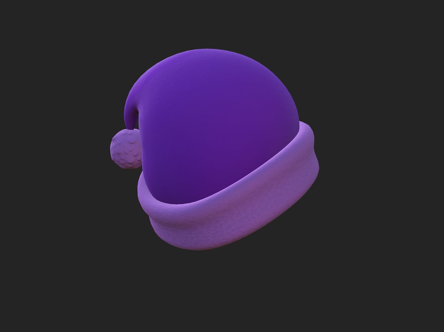 3D Model Hat058 Purple Nightcap - TurboSquid 2337684