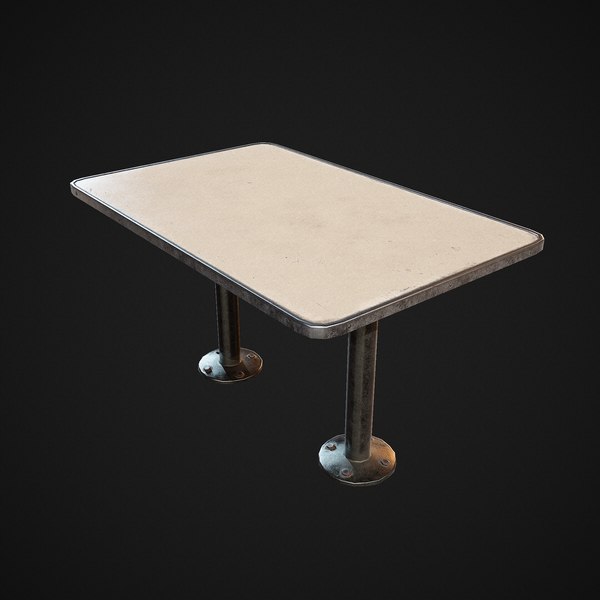 電車のテーブル3Dモデル - TurboSquid 1540178