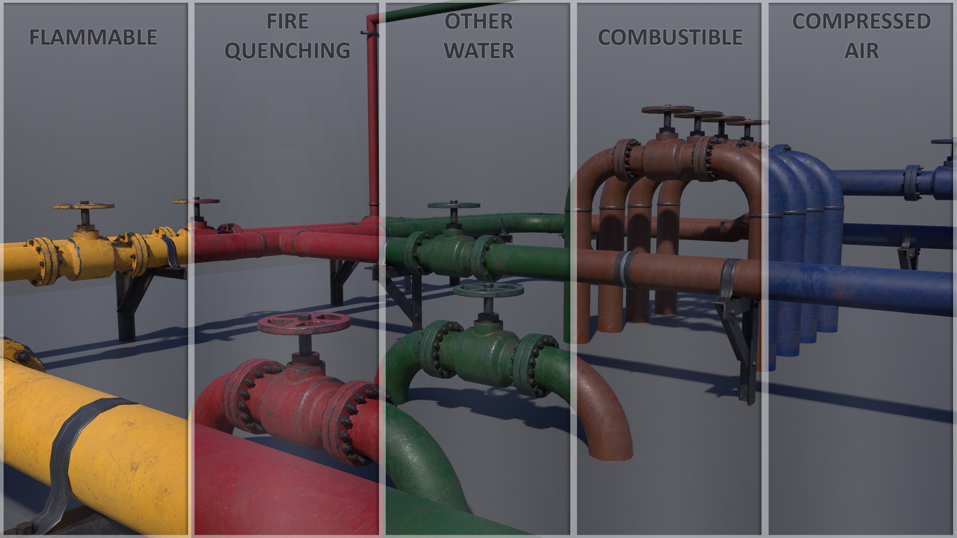 3D Modular Pipe Set Model - TurboSquid 1819221