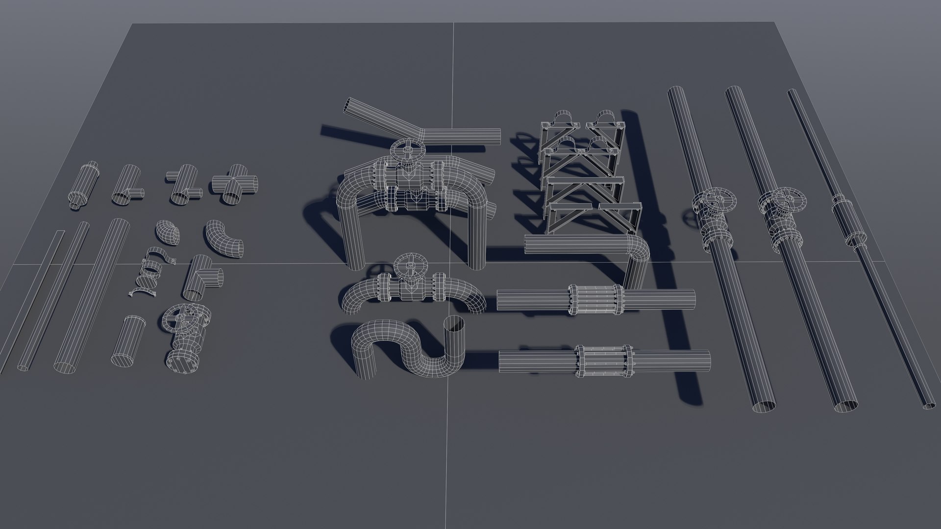 3D Modular Pipe Set Model - TurboSquid 1819221