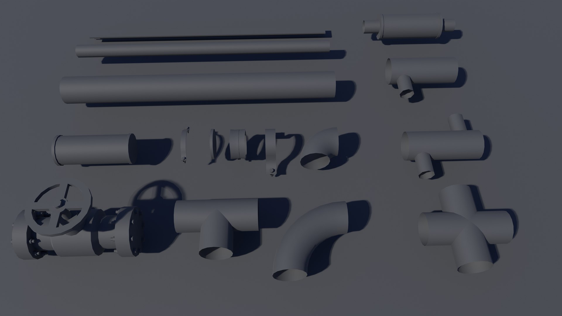 3D Modular Pipe Set Model - TurboSquid 1819221