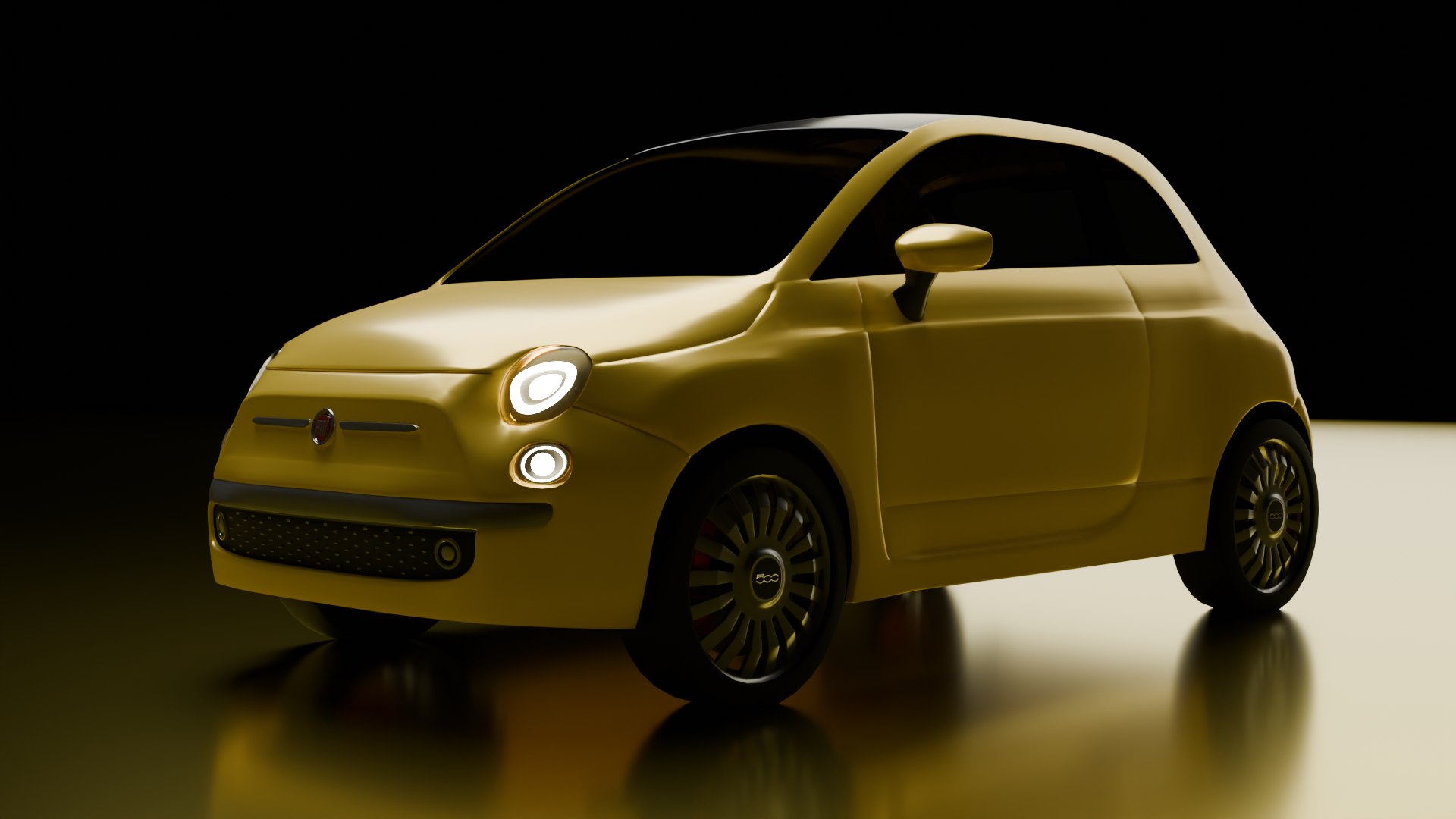 3D Fiat 500 - TurboSquid 2275800