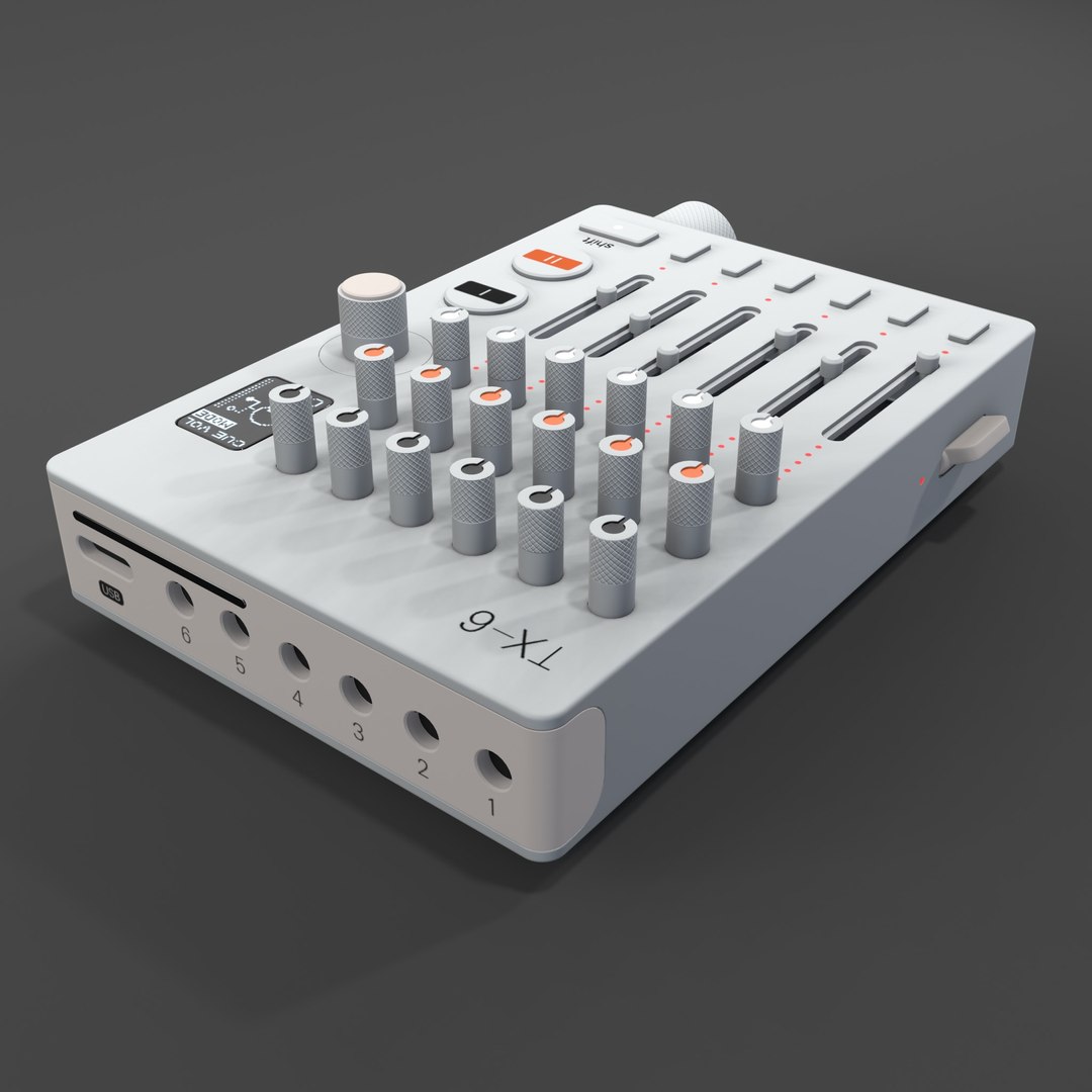 TX-6 Field Mixer TEENAGE ENGINEERING 3D Model - TurboSquid 2133803