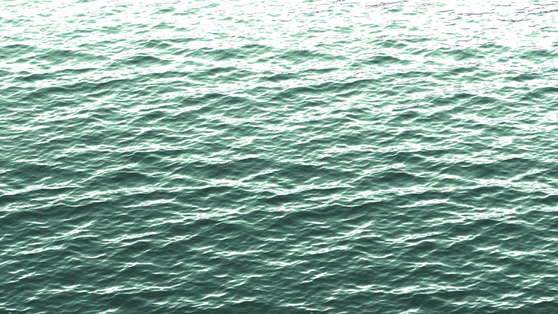Animated Green Ocean Surface - Sea Wave With Cyclic Looped Animation 3D ...