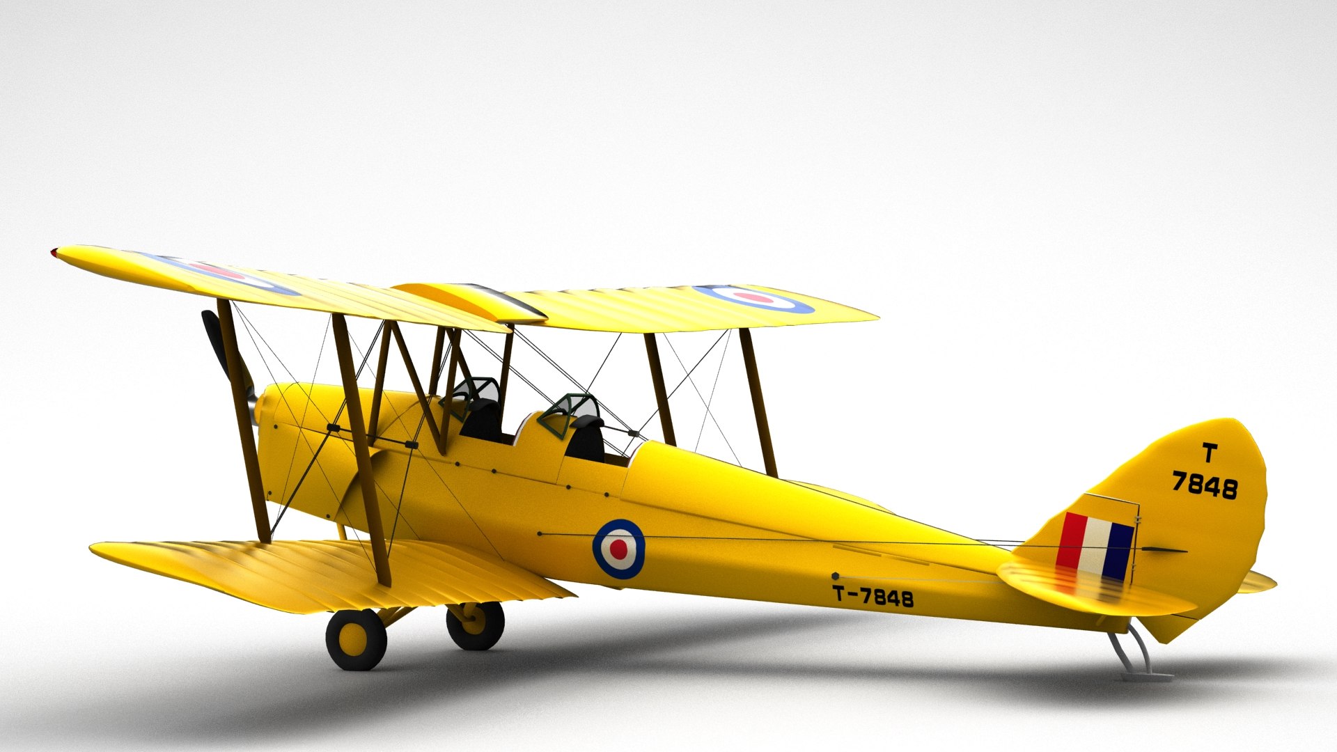 De Haviland 82A Tiger Moth 3D Model - TurboSquid 2056343