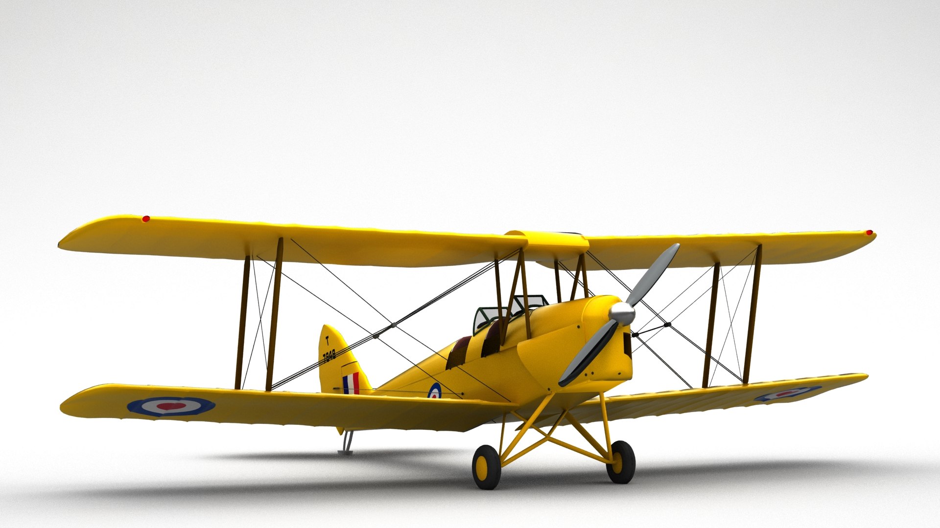 De Haviland 82A Tiger Moth 3D Model - TurboSquid 2056343