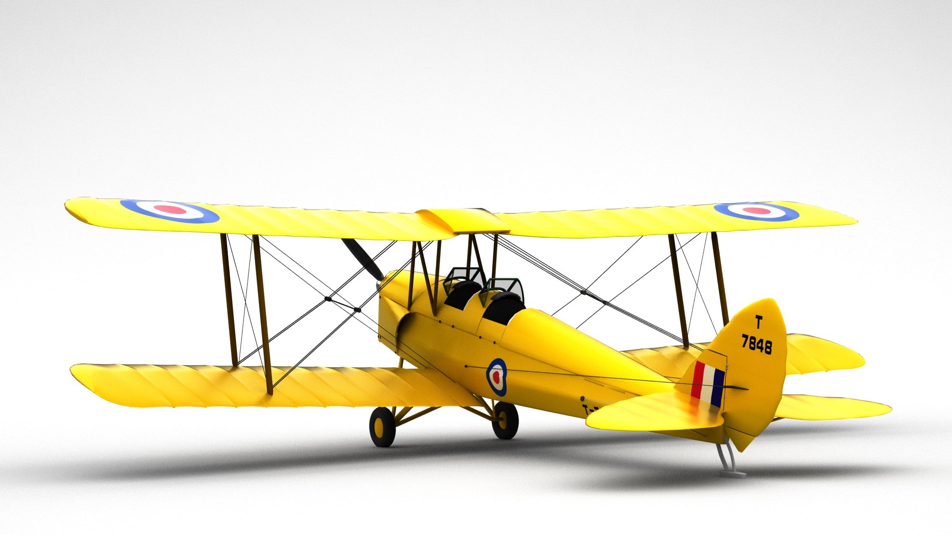 De Haviland 82A Tiger Moth 3D Model - TurboSquid 2056343