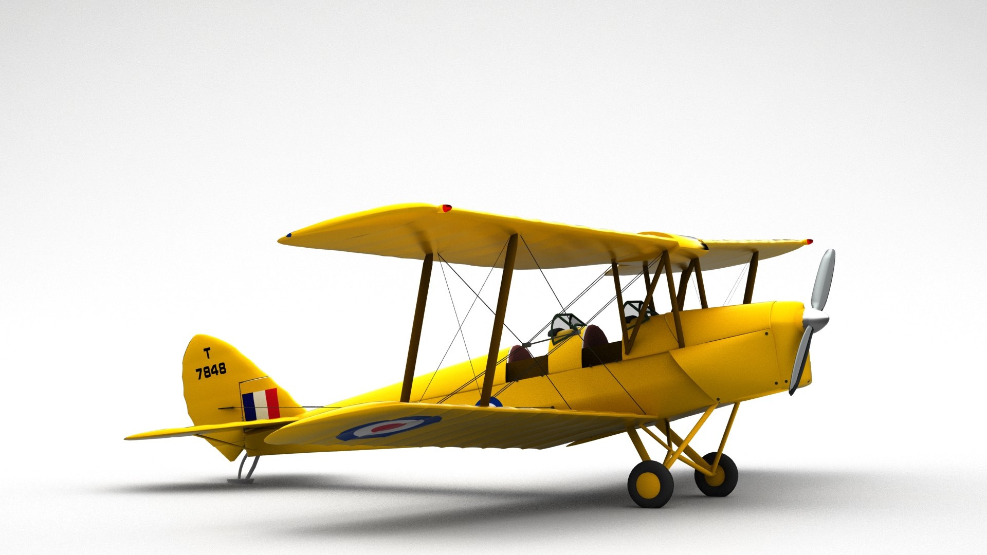 De Haviland 82A Tiger Moth 3D Model - TurboSquid 2056343