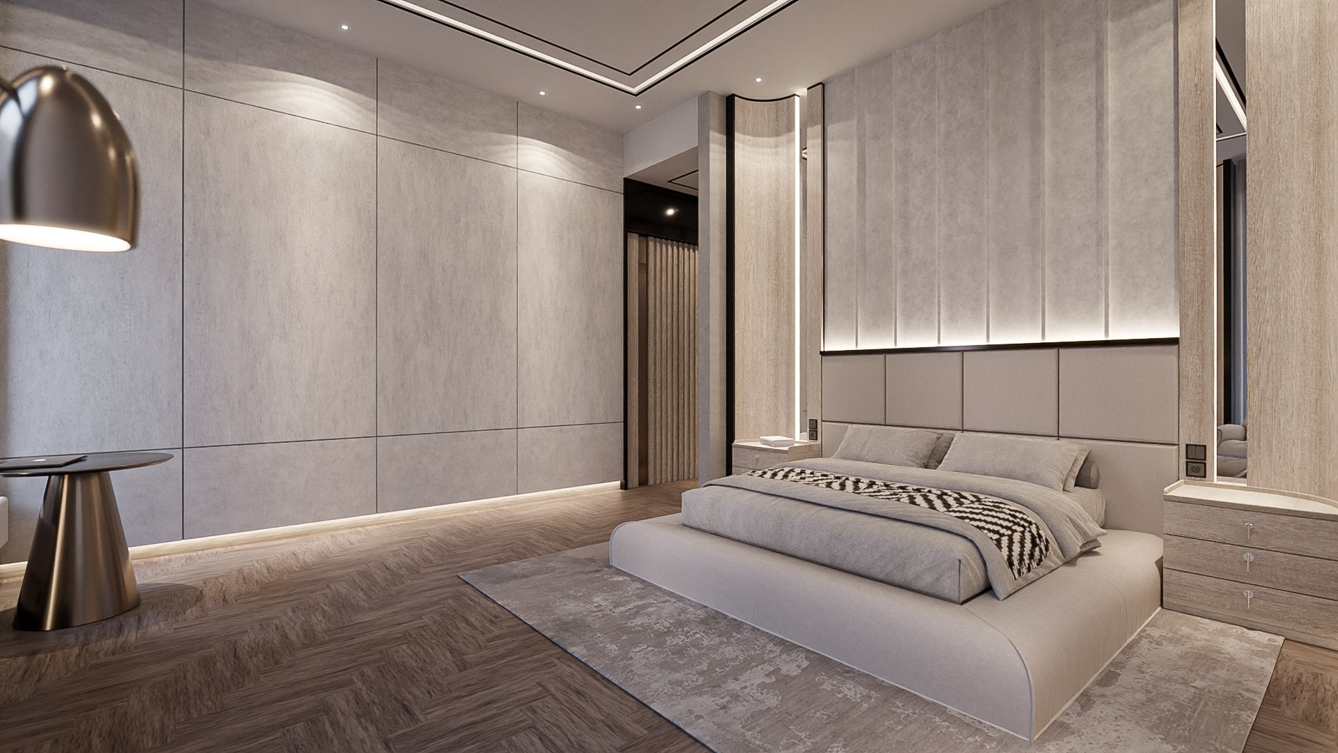 Bedroom - Modern Style Blender - Fbx - Obj 3D Model - TurboSquid 2161772