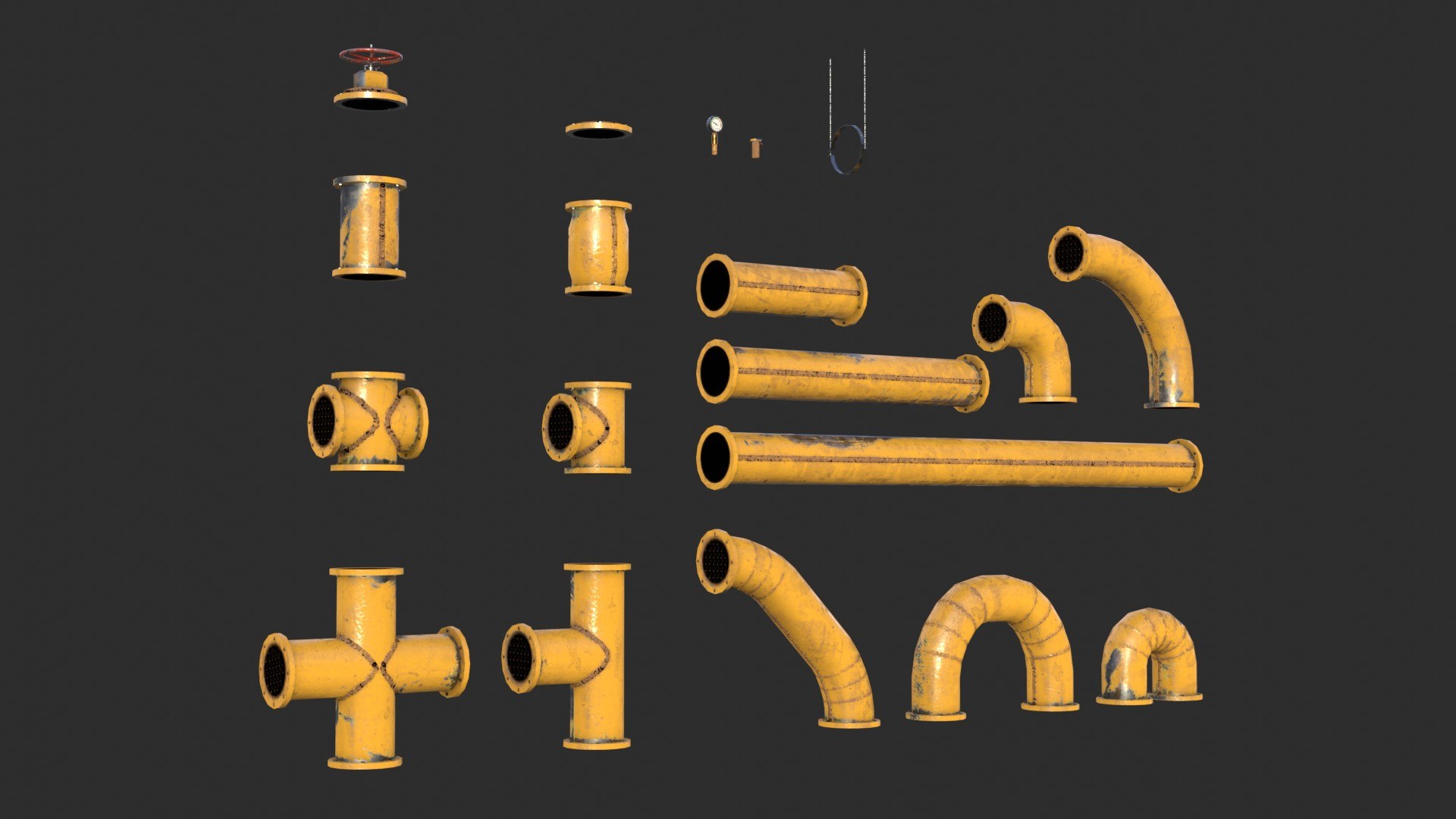 Modular Pipes 3D - TurboSquid 1588832