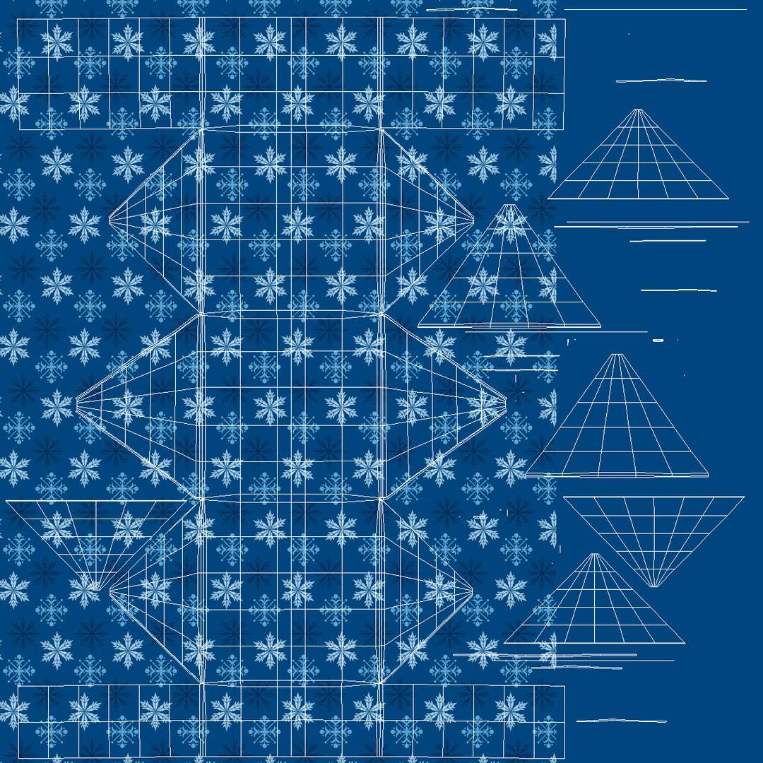 3d giftbox 2 blue model